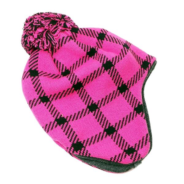 人気の大柄チェックのニットキャップ。◆品番/DA7-1C08 ◆メーカー小売希望価格/￥3600（税別）◆カラー/PNK ◆サイズ/フリー◆素材/アクリル70% 、ウール30%※不良品以外の返品、交換はお受けできません。※他サイトでも出品中...