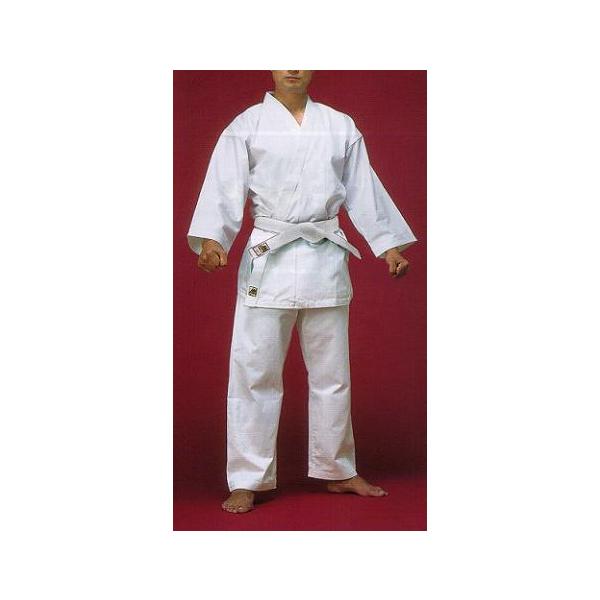 ★刺繍入れが可能です※刺繍加工をご希望の場合、決済方法で「代引」はご利用いただけません。他のお支払方法をご利用ください。◆商品名/ミツボシ空手衣（空手着）◆品番/K-20009◆綾地(ホワイト)◆素材/綿100％(サンフォライズ加工)◆ズボ...