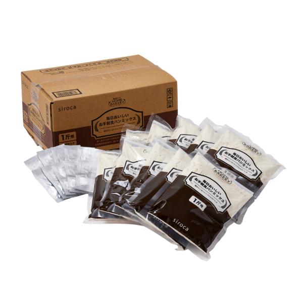 本格ながら「毎日食べても飽きないおいしさ」の食パンが『簡単3ステップ』で手軽に完成。1袋1斤分で『計量不要』。材料は水を用意するのみ。水→粉（本品）→ドライイースト（本品）を入れてスイッチを押すだけ！日本の製粉業界を常にリードしている株式会...