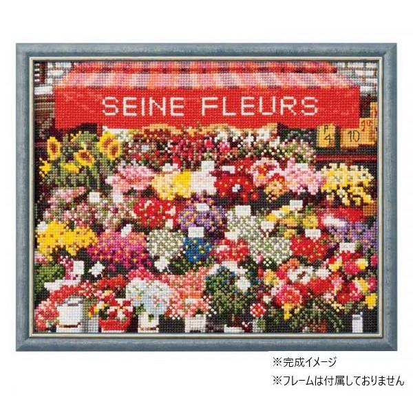 フランスの素敵な風景がまるで写真のように仕上がります。6本取りで刺し進めやすく、お部屋のインテリアに最適です。