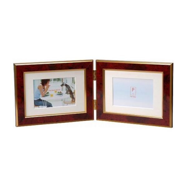 大理石調にゴールドのラインが入った華やかな写真立て。記念品・贈答品にも喜ばれるフレームです。