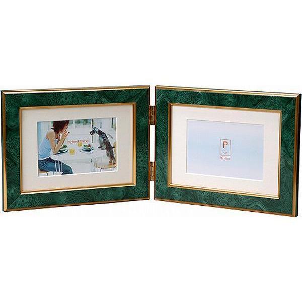 大理石調にゴールドのラインが入った華やかな写真立て。記念品・贈答品にも喜ばれるフレームです。