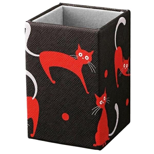 ねこ柄が描かれたお洒落なメガネスタンドです。