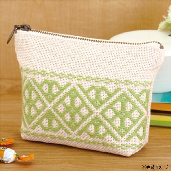 初級〜中級向け。こぎん刺しで刺繍を楽しめるキットです。