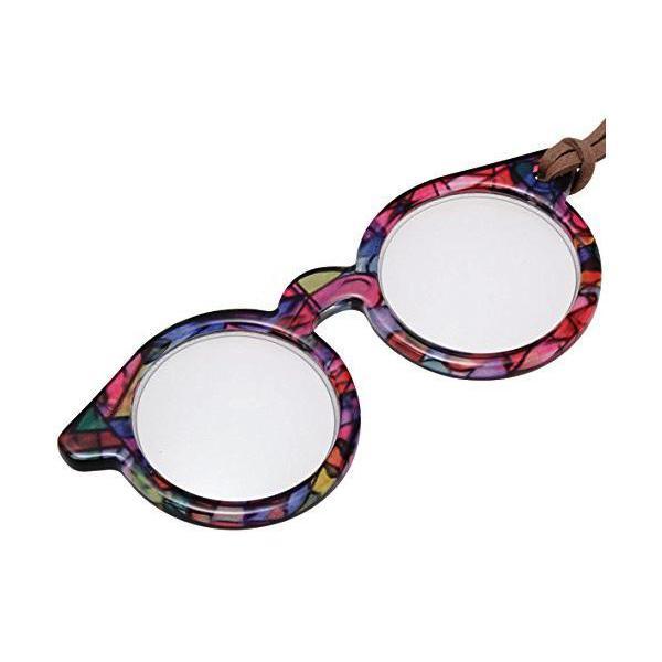 ちょっとした近くを見るときに便利な、ローネットグラス(手持ち老眼鏡)タイプのルーペです。