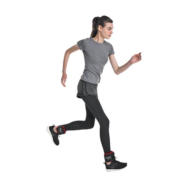 ウエイトを装着して通常歩行すると腹筋群や脊柱起立筋群の活動量が上がります。中殿筋(体重保持に重要な殿部の横の筋肉)の活動量が増えます。ウエイトを下肢に装着すると中殿筋、ハムストリングス、腓腹筋(ふくらはぎ)の活動量が上がります。