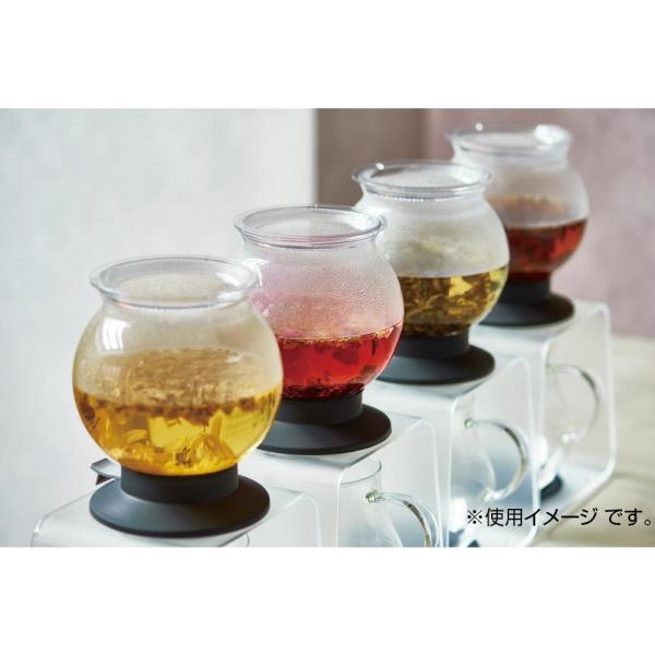 ティードリッパーで抽出してからスイッチを押して一気にサーバーへ注ぎ込みます。