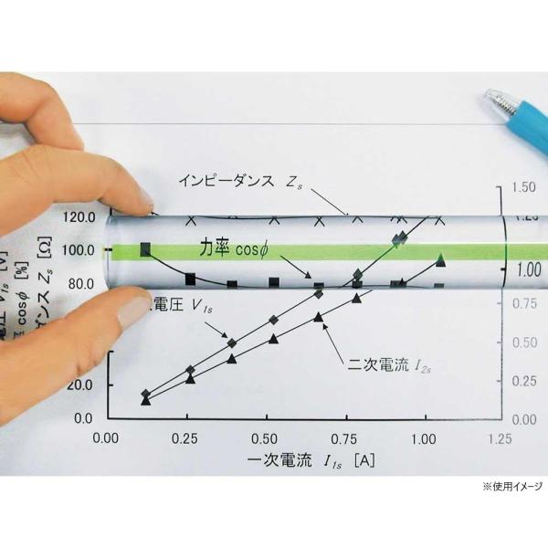 カラーのラインが一行一行を読み取りやすくして、さらに文字の大きさも2倍になり見やすいです。解き辛かった行の読み取りがスムーズにできるルーペです、