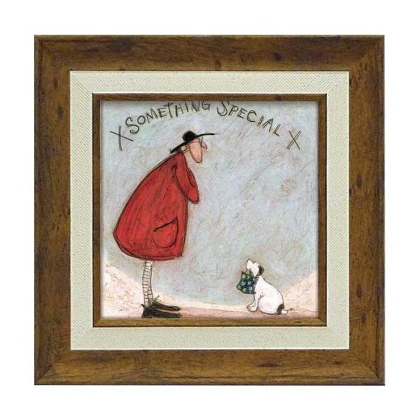 絵と額がセットになっています。じっと見ているとだんだんとサムトフトの不思議な世界へ・・・癒され幸せな気分になります。贈り物にも喜ばれています。