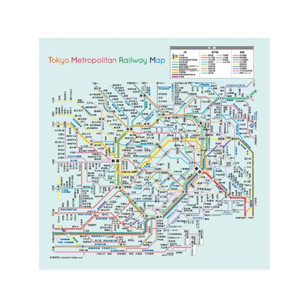 東京近郊のJR、私鉄、地下鉄を一挙に掲載し、見やすく便利な東京近郊鉄道マップ。