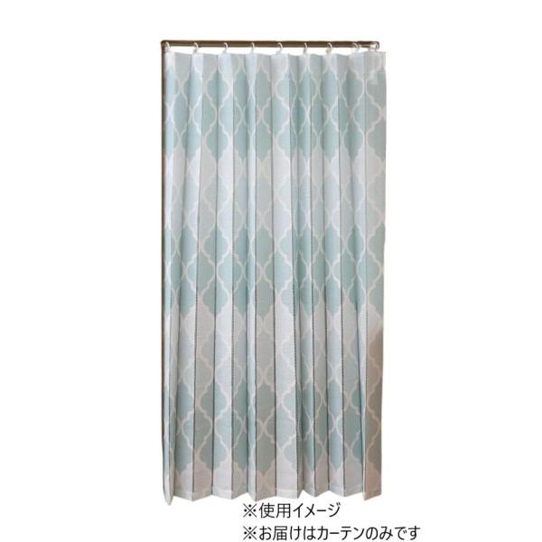 部屋と部屋の間や目隠しなど、色々な用途でお使いいただけるお洒落なデザインのアコーディオン間仕切りです。