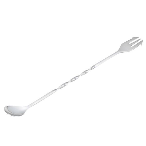 小回りが利いてかき混ぜやすい。標準より短いタイプのステアスプーンです。