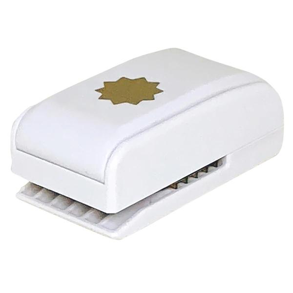 連続してパンチすることも可能です。女性やお子様など力の弱い方にもラクに抜ける構造で補助具を必要としないクラフトパンチです。軽量で取り回しやすいので片手でも簡単に抜ける。連続パンチができ、大量生産もらくらく。裏面から抜きポジションを目視できます。