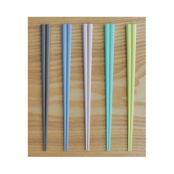 機能的で使いやすいお箸です。つまみやすい先角。先端すべり止め。