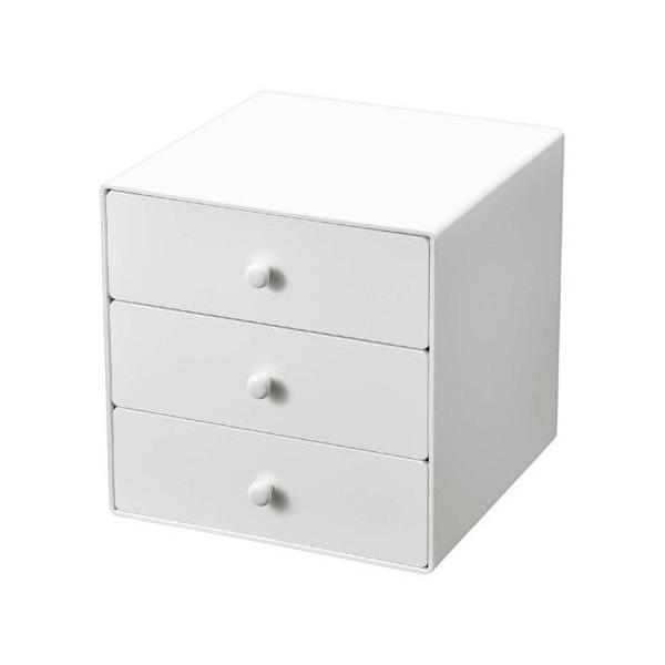 ボックス型だからどこでもすっぽり収まって並べたり重ねたりと使い方はいろいろです。アクセサリー、化粧小物、事務用品などホームボックスの軽くて小さな引き出しがとても役立ちます。