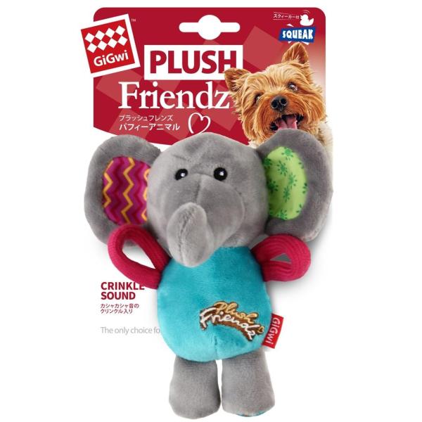 ふわふわの手触りの優しいボディに、くわえやすいロープの手が付いたぬいぐるみおもちゃです。また、頭とおなか部分にはプープー鳴る(スクィーカー)が、耳やたてがみ部分には、カシャカシャ鳴る(クリンクル素材)がそれぞれ入っており、噛む度に音が鳴り愛...
