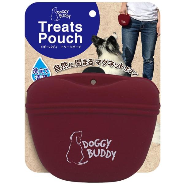 ドギーバディトリーツポーチは、愛犬のトレーニングに使いやすいトリーツポーチです。シリコン製なので、トリーツの脂分などが付着しても丸洗いする事ができてお手入れ楽々。また、熱湯消毒もできるので、いつでも清潔にお使い頂けます。開閉部は自然に閉まる...