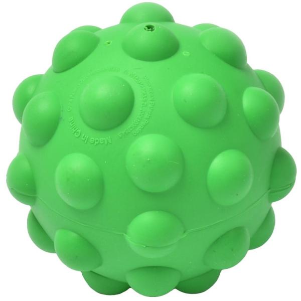 大人気、アトミックボールのミニサイズ。不規則に弾む丈夫なボールで、アクティブに遊べます。表面のデコボコが咥えやすく、高い音のスクィーカーが愛犬の興味を引きます。