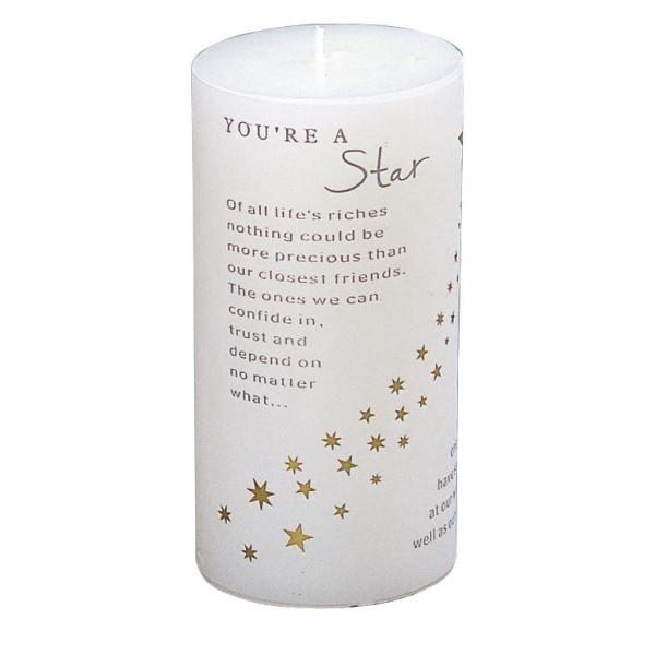 シンプルなデザインのキャンドルです。