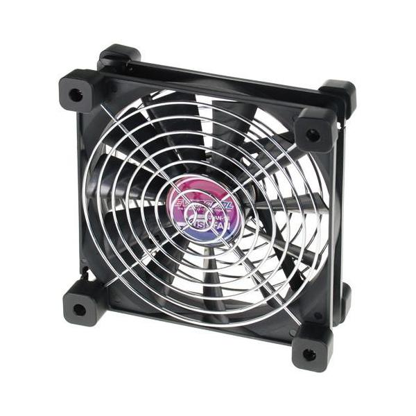 風量を2段階調整できるスイッチをケーブルに搭載。ゴム足が8か所に付いているので、垂直または水平方向に設置可能。NUC、ルーター、HDDなどのパソコン周辺機器はもちろん、AV機器やゲーム機などの冷却に最適。USB電源なので、パソコン以外にもU...