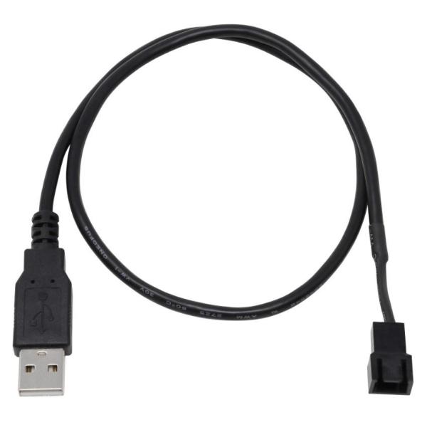 ケースファンを簡易卓上ファンにできます。3ピンコネクタ用。