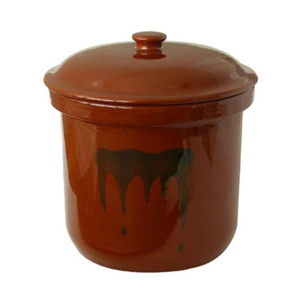 レトロなデザインの漬物容器です。