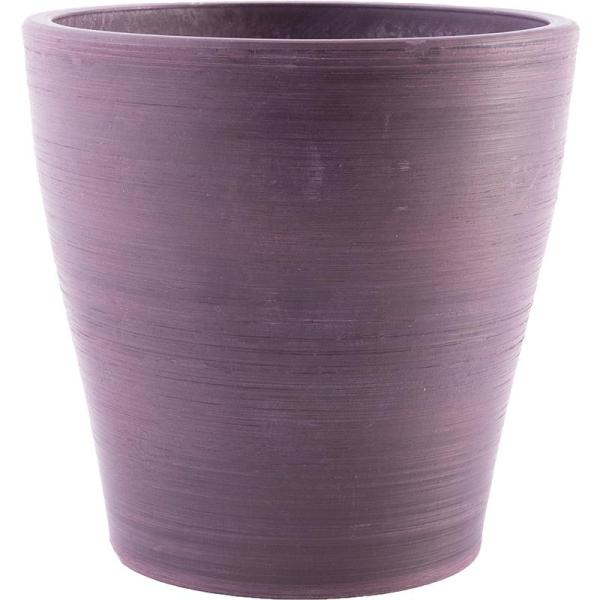 陶器のような質感で、どこでも馴染みやすいデザインの花器です。細かい段差がついており、重ねることができます。