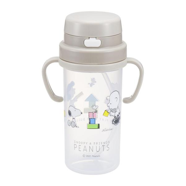 ハンドルをつけて手持ちのストローボトルに・ひもをつけてストロー水筒の2WAYで使えます。フタはプッシュボタン式でワンタッチオープン。ストローが柔らかく、最後まで飲める。ストローを取り外して洗える清潔設計。煮沸消毒・電子レンジ消毒可能。