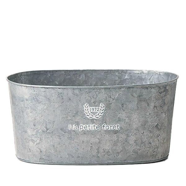 植物やお花を邪魔しないシンプルなシルバーブリキです。寄せ鉢やアレンジに最適なサイズを厳選しました。