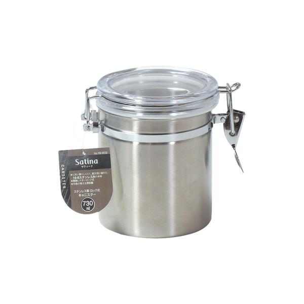 開閉しやすいロック式。フタは中身の見える透明プラスチック製です。