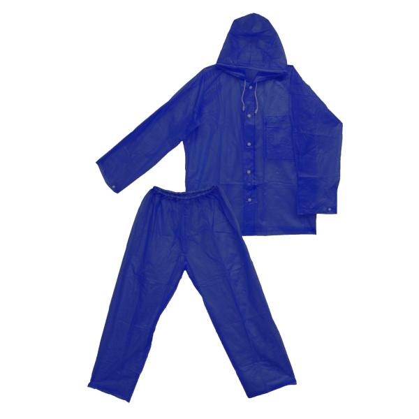 オーソドックスタイプのレインスーツ。