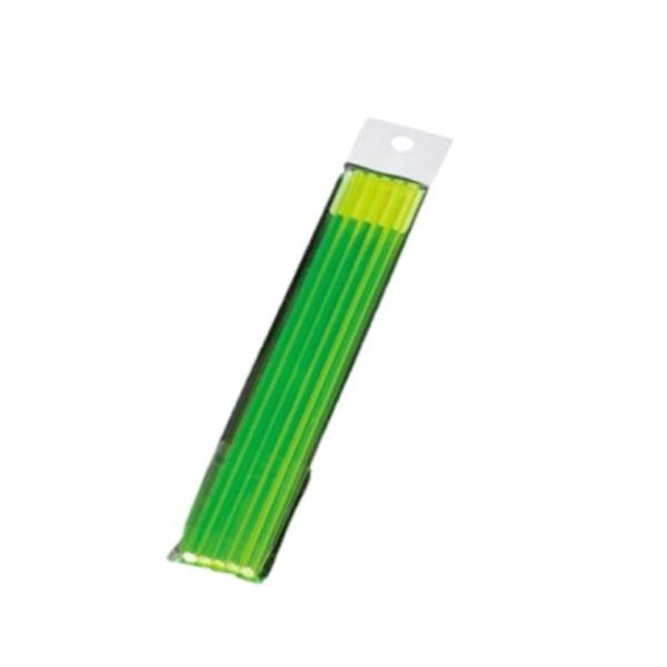 蛍光色で光る六角形のマドラーです。