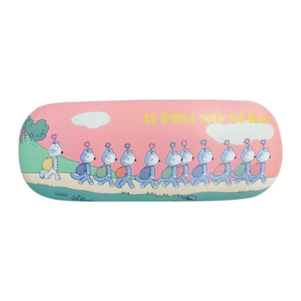 眼鏡ハードケース。可愛いプリントの眼鏡拭き付き。