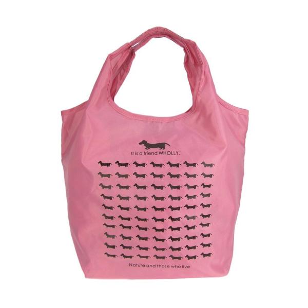 お買い物や着替えの持ち運びに便利なエコバッグです。くるくる畳んでホックで止めれば、コンパクトになります。サイズは小さ目なので、ちょっとした買い物時に活躍します。