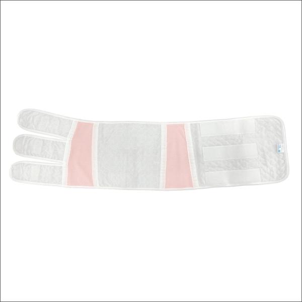 セパレートタイプの留め部分により調整が自在です。両サイドの伸縮生地で様々な体形にフィットします。綿主体の素材でソフトな着け心地です。体形により上下逆での使用が可能です。