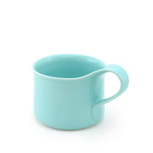 独特なハンドルとオーガニックカラーが可愛いマグカップです。