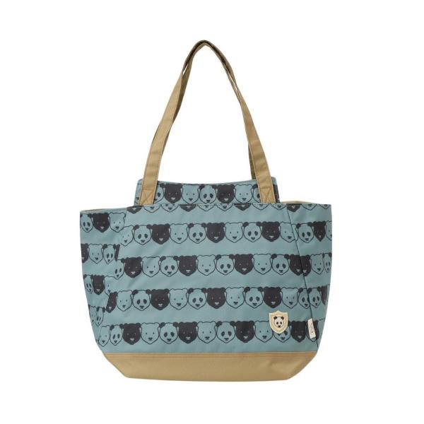 クマ→シロクマ→パンダのお顔がチェーンのようにつながった柄がかわいい、保温保冷バルーン型トートバッグ。大容量でしっかり収納。内側はアルミシートで保温保冷対応。保冷剤が入るメッシュポケット付き。普段のお買い物はもちろんレジャーシーンでも活躍し...