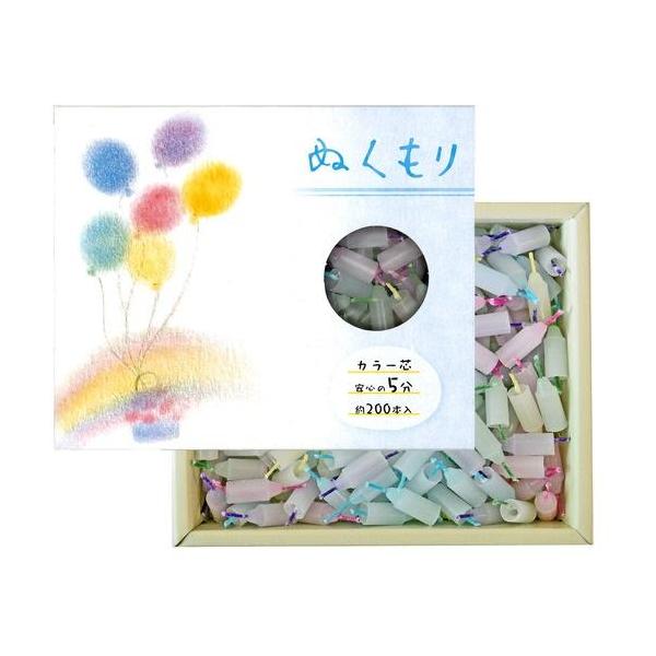 5色のカラー芯で燃焼時間5分。ショートタイムキャンドルです。