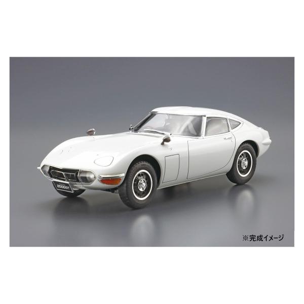 フル新規トヨタ2000GT後期型一式。窓枠やライトハウジングはメッキ仕上げの別パーツで作りやすさを重視。窓枠やドアノブ、アンテナなどにメッキパーツを使用して、ディテールを引き締めます。タイヤは新規15インチ「スーパースピードラジアル-10」...