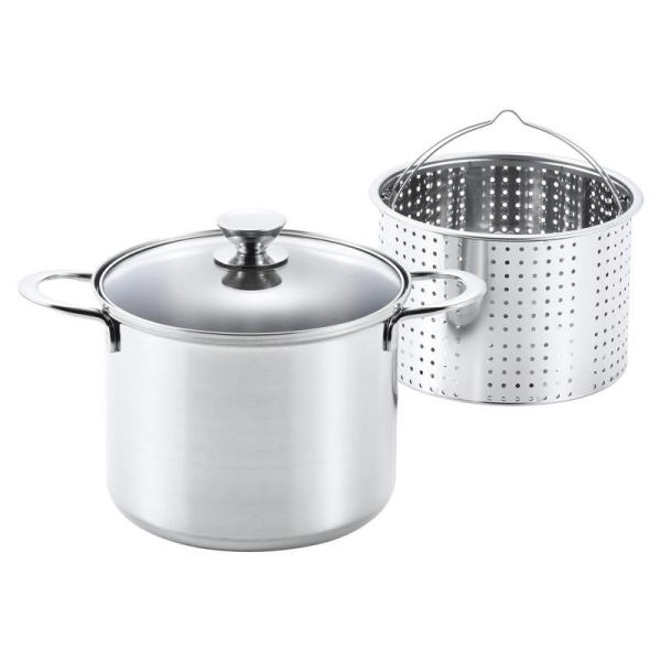 中かごもセットされていますので、パスタをゆでる際、そのまま湯切りが出来て便利です。