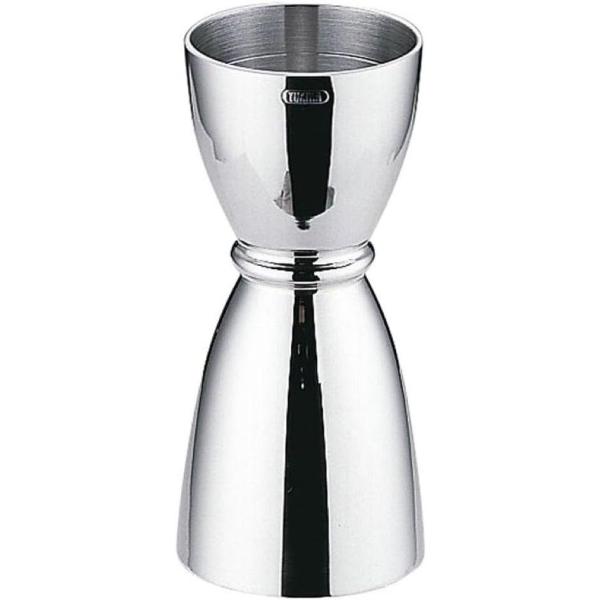 丸みを帯びて安定性に優れたメジャーカップです。約43ml、約28mlと計量できます。