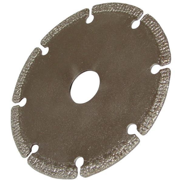 ダイヤ溶着部厚み2mmの薄刃で切れ味が良好です。強力溶着ダイヤで長寿命です。