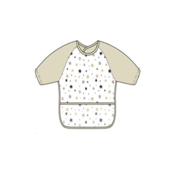 離乳食の必須アイテムの食事エプロン。食べこぼしによるお洋服への汚れを防止します