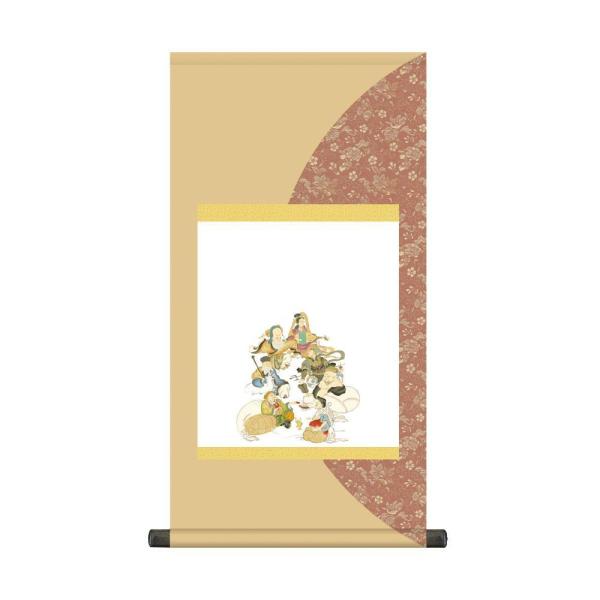 一日で回り終えることで、手軽な霊場巡拝として人気の七福神巡りの「納経集印軸」です。