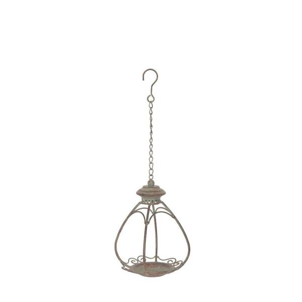 アンティークなデザインがおしゃれな、アイアン素材のバードフィーダーです。