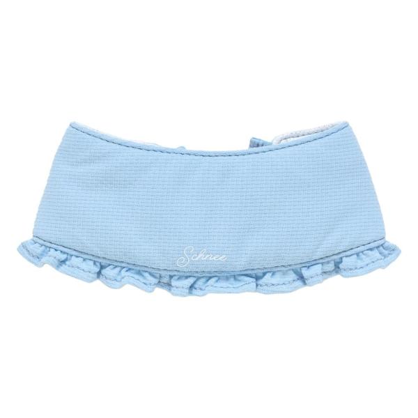 かわいいフリル付きクールネックでおしゃれに暑さ対策できます。長さ調節機能付きで首にぴったりフィットします。通気性の良い裏面メッシュです。保冷剤が2個付いています。