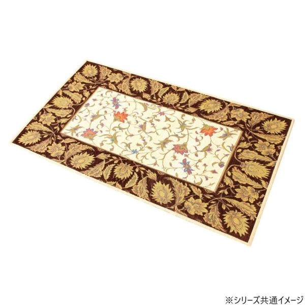 裏面にPVCドットのノンスリップ加工を施しているため、滑りにくく、安心です。洗濯機にて丸洗いが可能ですので、清潔にお使いいただけます。