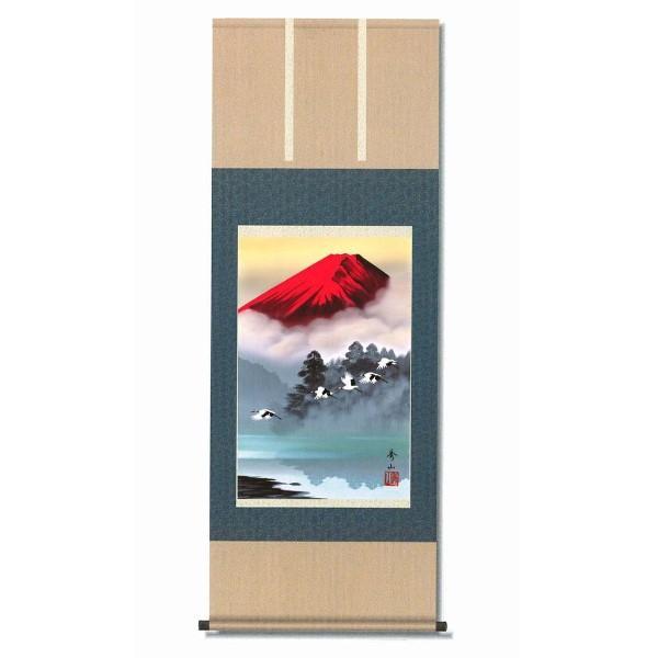 鶴は長寿、夫婦鶴は愛情運を、富士は出世、繁栄を招き、特に赤富士には絶大な開運力があり、金運を高めるとされいる、よりよい縁起物です。