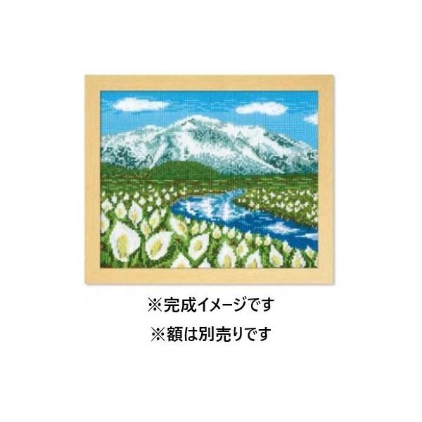 四季が織りなす日本の美しい風景をお楽しみください。技法はクロスステッチ。額(W-41)は別売り。技術レベルは上級者向。