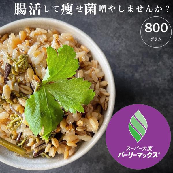 【名称】バーリーマックス　大麦玄麦【原材料名】大麦（オーストラリア）【内容量】800g【賞味期限】別途ラベルに記載　製造日より約１年（未開封の場合）【保存方法】高温多湿、直射日光を避け涼しい所に保管してください。開封後は密閉して、冷蔵庫で保...